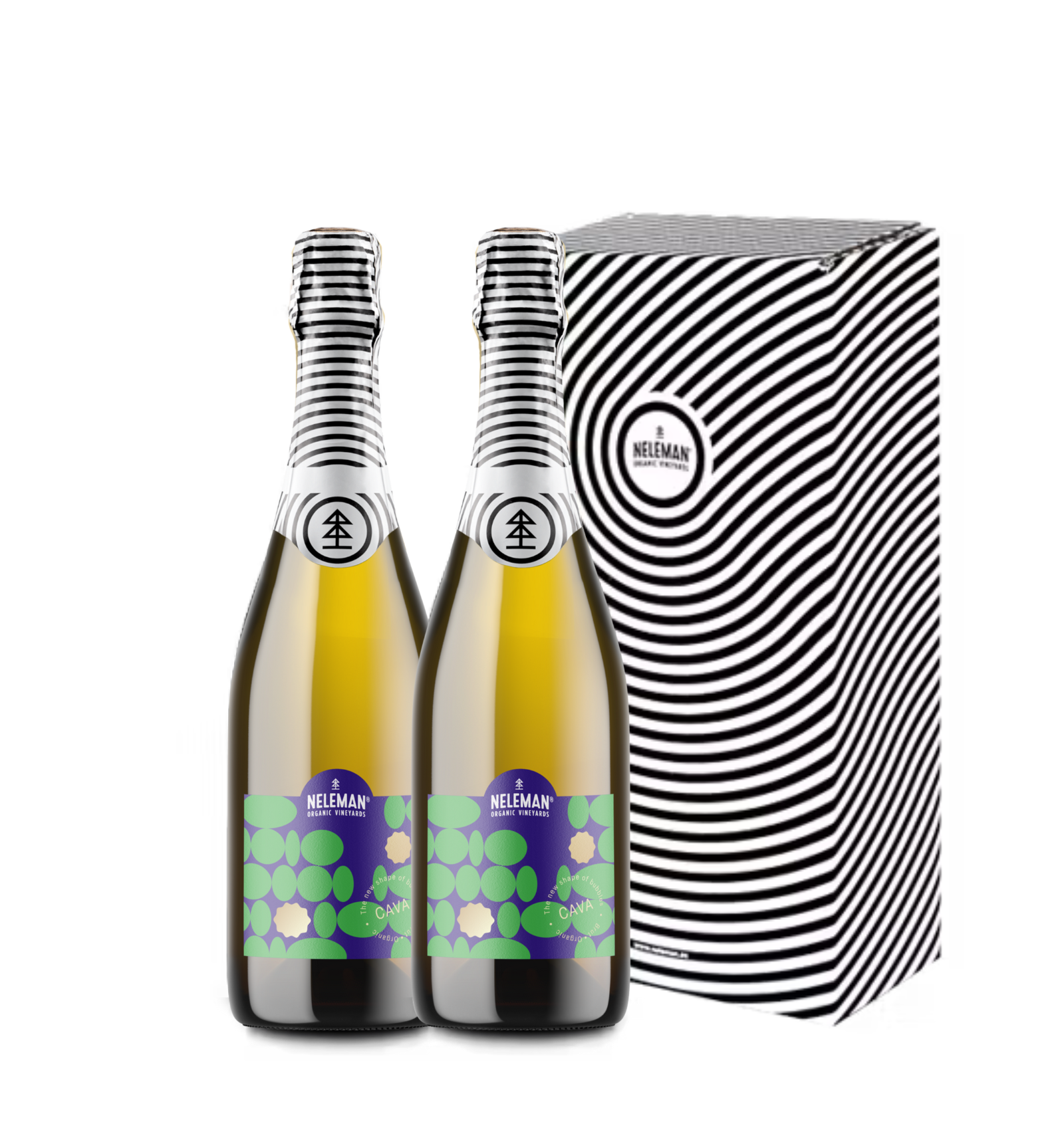 Cava Brut Macabeo Chardonnay Cadeaupakket Duo Organic | 200102